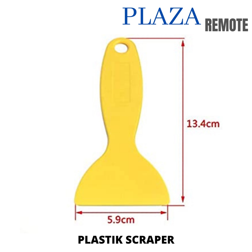 Jual SCRAPER KAPE SPATULA PLASTIK 6 CM UNTUK PEMASANGAN ANTIGORES ...