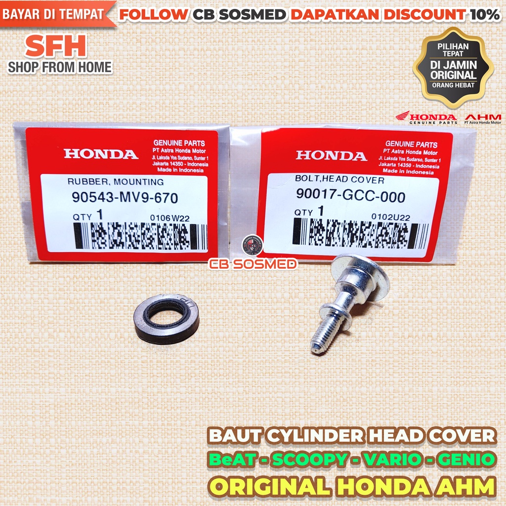 Jual Baut Cylinder Head Cover BeAT Sporty Baut Tutup Kop BeAT POP Baut ...