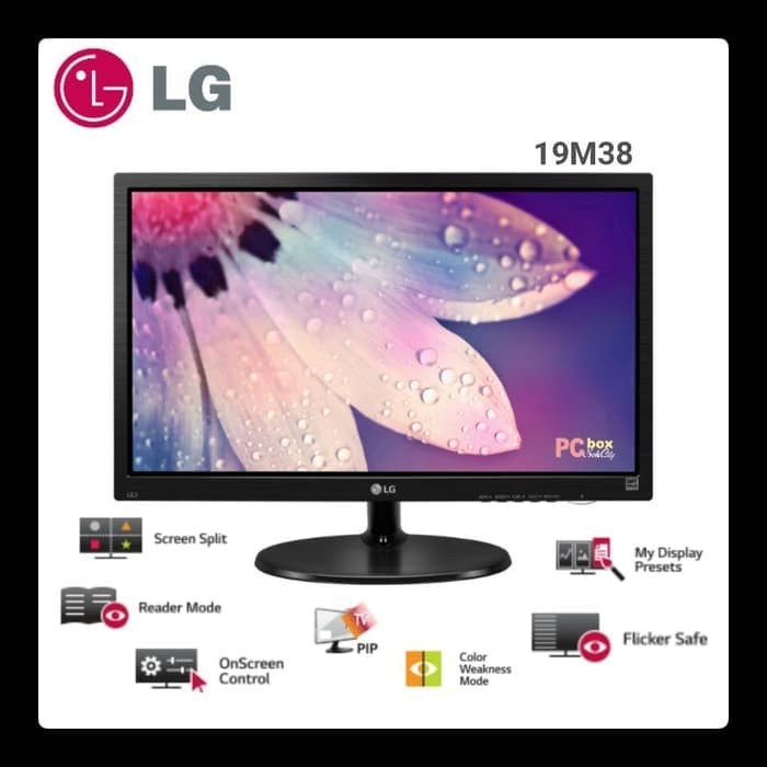 Jual MONITOR LED LG 19M38A 19" | Shopee Indonesia