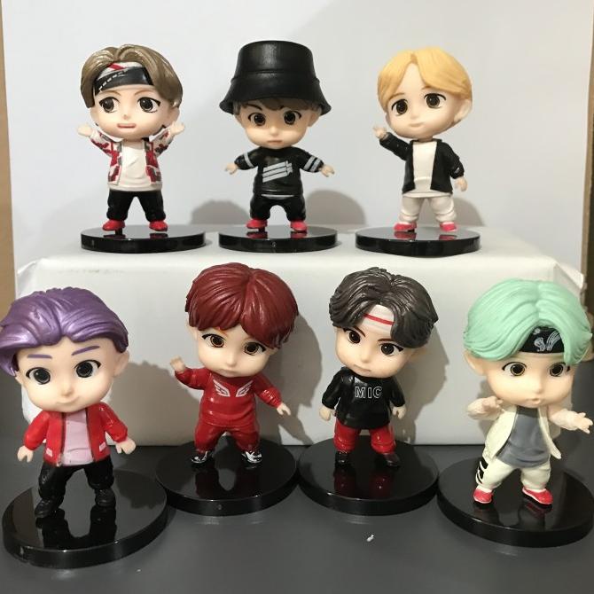 Jual Promo Mini Figure Bts Tiny Tan Mic Drop Set Isi 7 Pcs | Shopee Indonesia