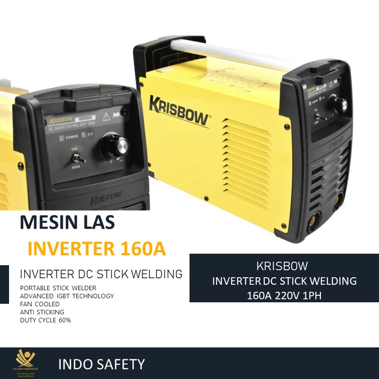 Jual MESIN LAS INVERTER 160A / INVERTER DC STICK WELDING 160 A KRISBOW | Shopee Indonesia
