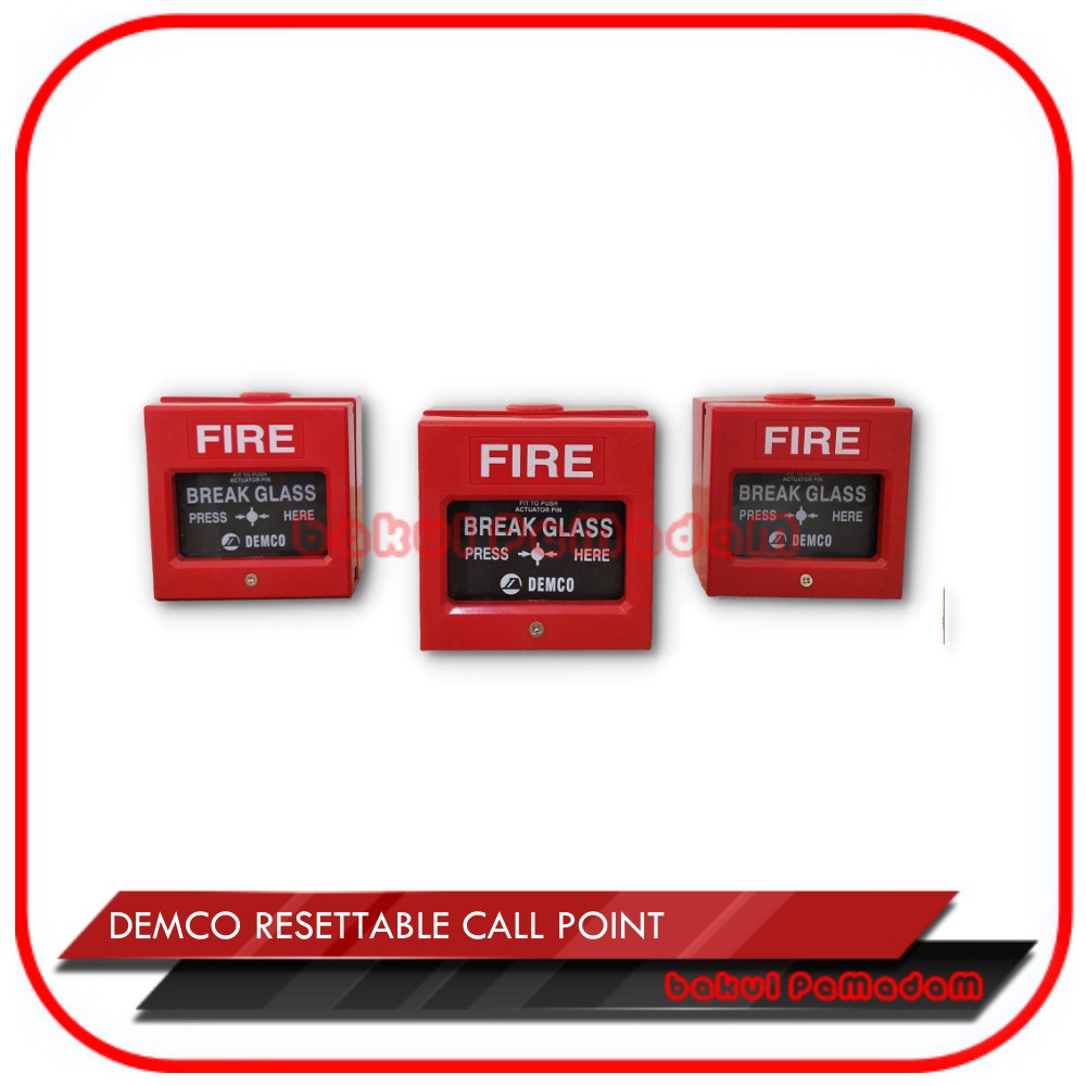 Jual Tombol fire alarm kotak 24 v / 220 v / BREAK GLASS | Shopee Indonesia