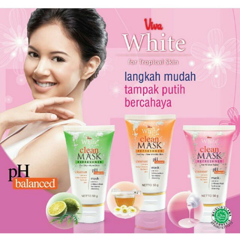 Jual Viva White Clean & Mask | Shopee Indonesia
