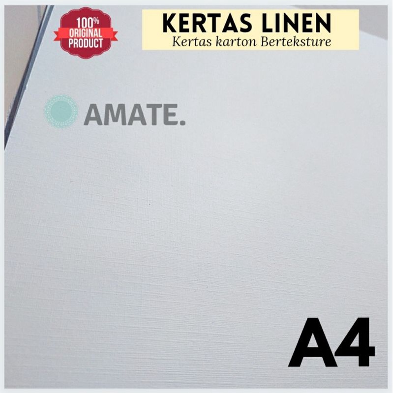 Jual Kertas Linen Jepang Karton 220g A4 - Berteksture Fancy Paper ...