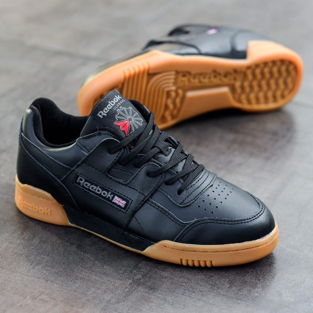 Jual REEBOK WORKOUT PLUS BLACK GUM Original | Shopee Indonesia