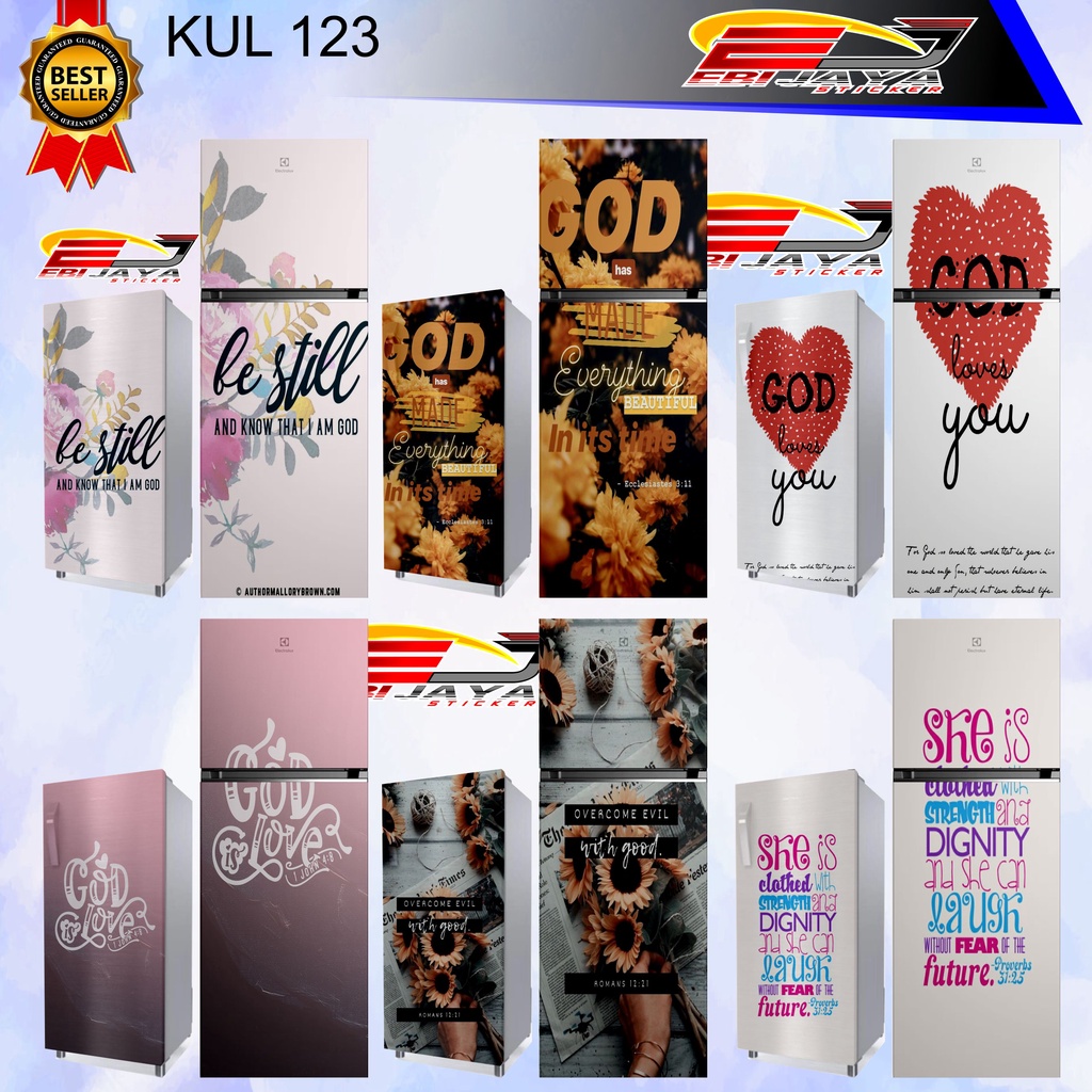 Jual STIKER KULKAS 1 PINTU DAN 2 PINTU MODERN / STIKER MAGICOM KEKINIAN ...