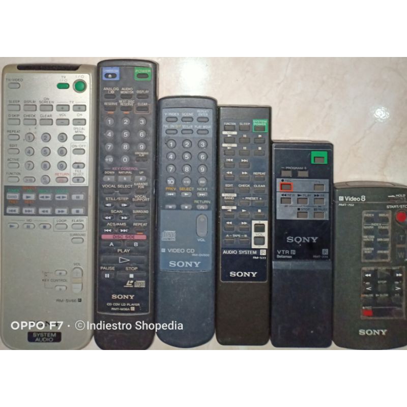 Jual Remote Ori Sony LD CD VCD Player Betamax dan Handycam | Shopee ...