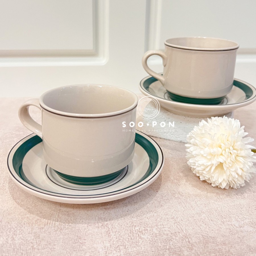 Jual Cangkir Lepek Keramik Sango Putih Lis Emas Polos List | Shopee ...