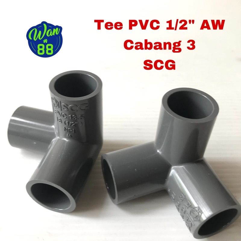 Jual Tee PVC 1/2” AW Cabang 3 SCG | Shopee Indonesia