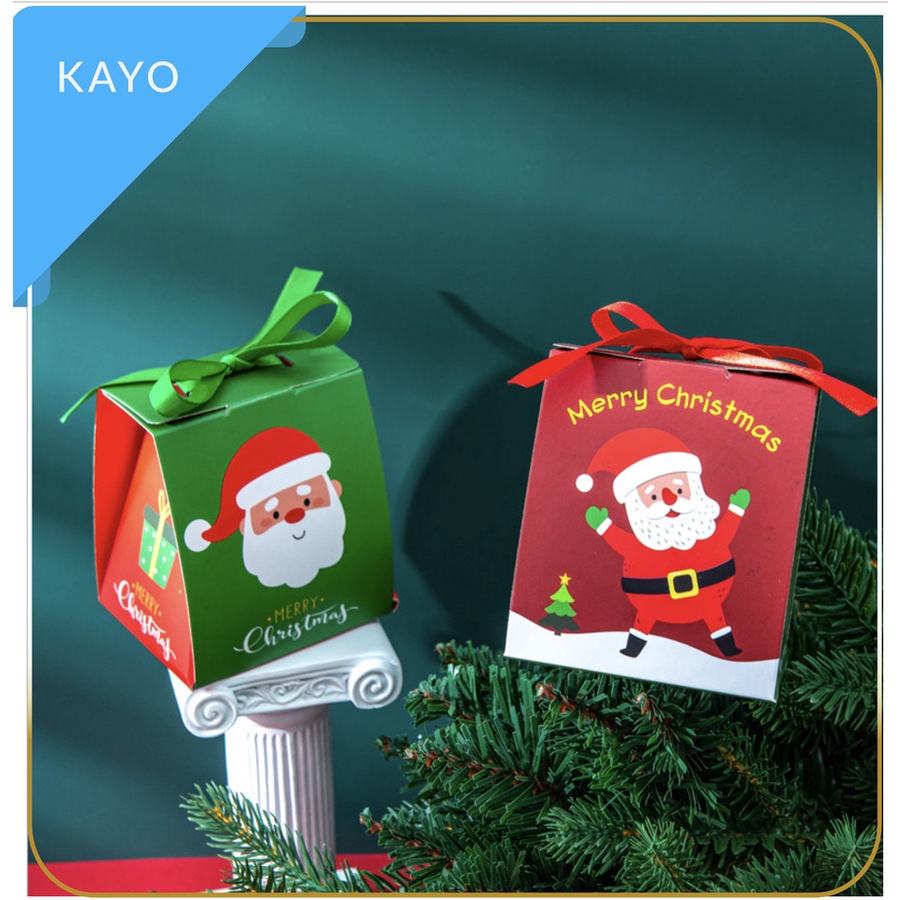Jual box christmas natal kotak souvenir hadiah natal | Shopee Indonesia