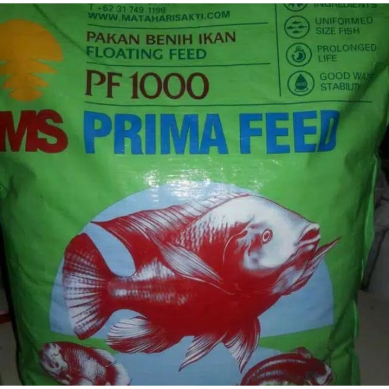 Jual pelet PF 1000 1karung 10kg - pelet ikan - pelet apung - pelet Hi ...