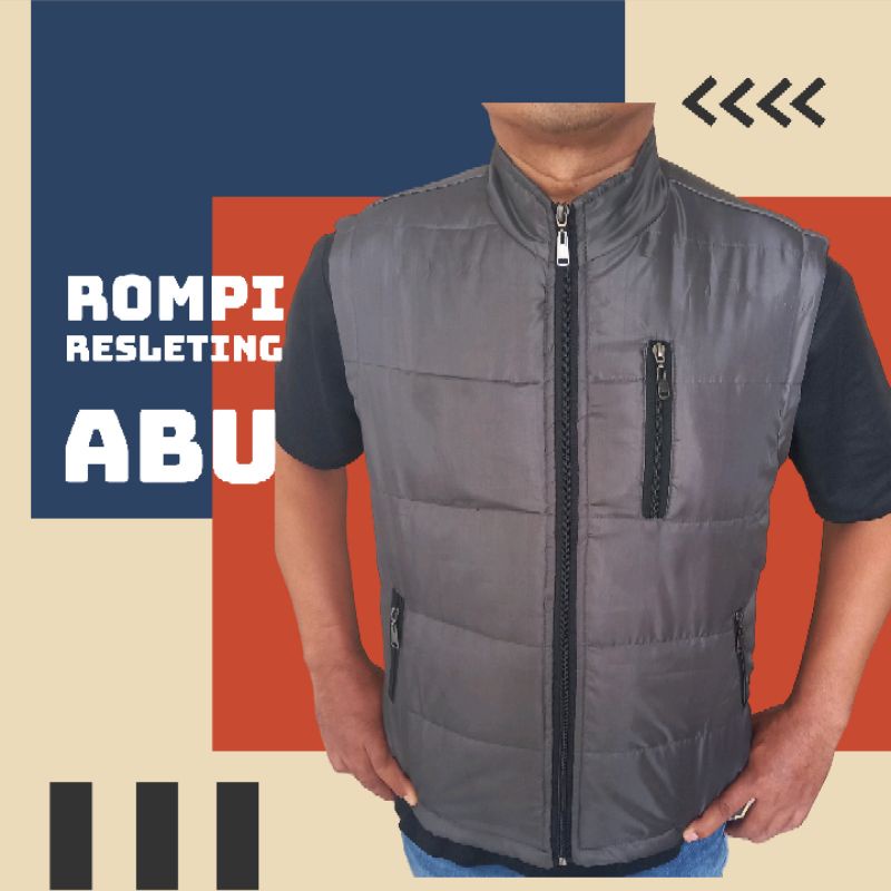 Jual Rompi Parasut Pria Hoodie Polos Vest Motor Anti Angin Murah ...