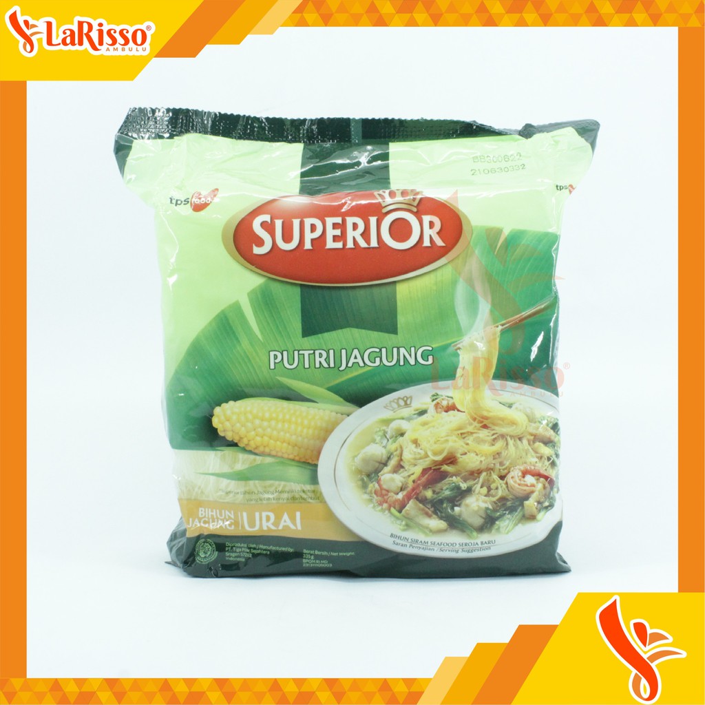 Jual BIHUN JAGUNG URAI CAP SUPERIOR PUTRI JAGUNG PAK 335GR | Shopee ...