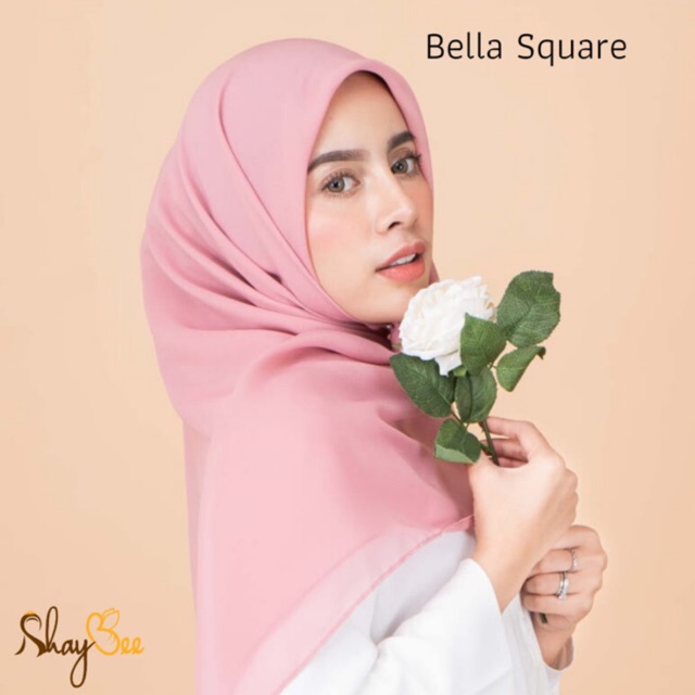 Jual Shaybee.id | Hijab Bella Square Jahit Tepi | Hijab Daily | Shopee Indonesia