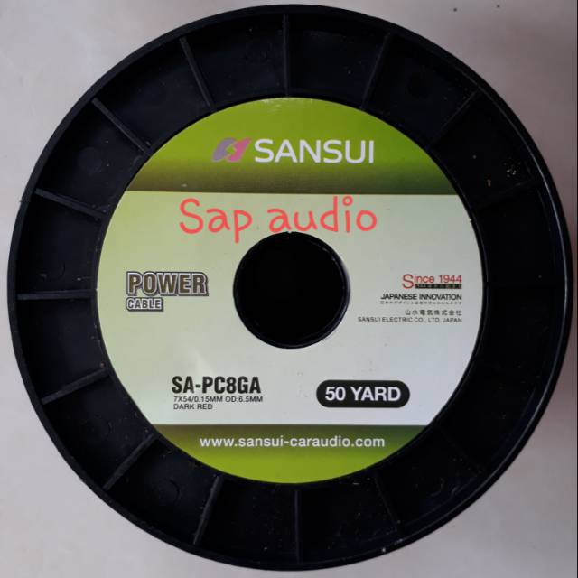Jual Kabel power sansui SA-PC8GA kabel 8 AWG sansui SA-PC8GA- harga per ...