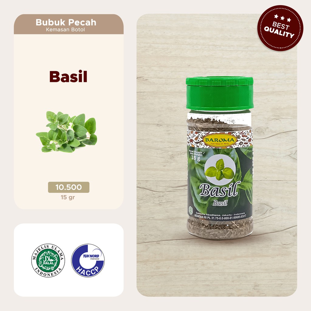 Jual Basil 15g - Baroma Bumbu Rempah - | Shopee Indonesia
