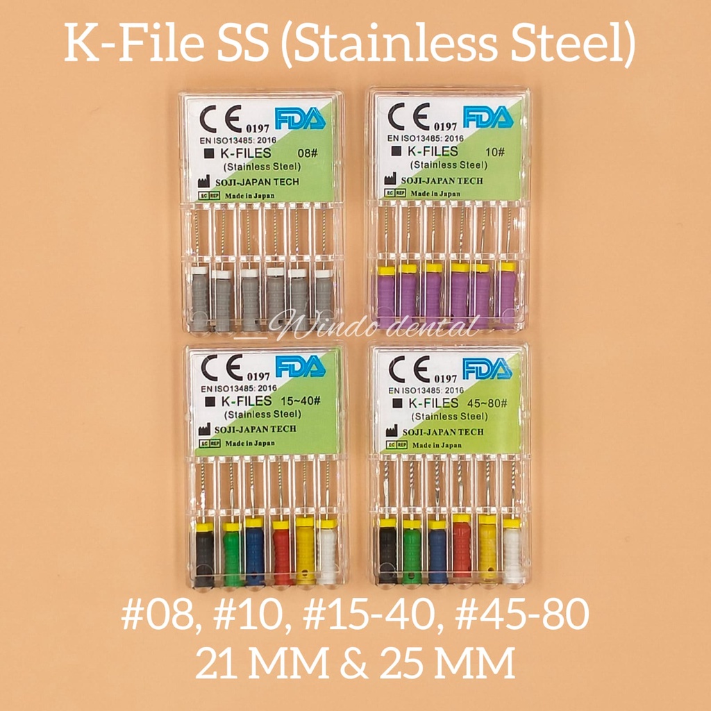 Jual KFILE K-FILE ENDO FILE STAINLESS STEEL | Shopee Indonesia