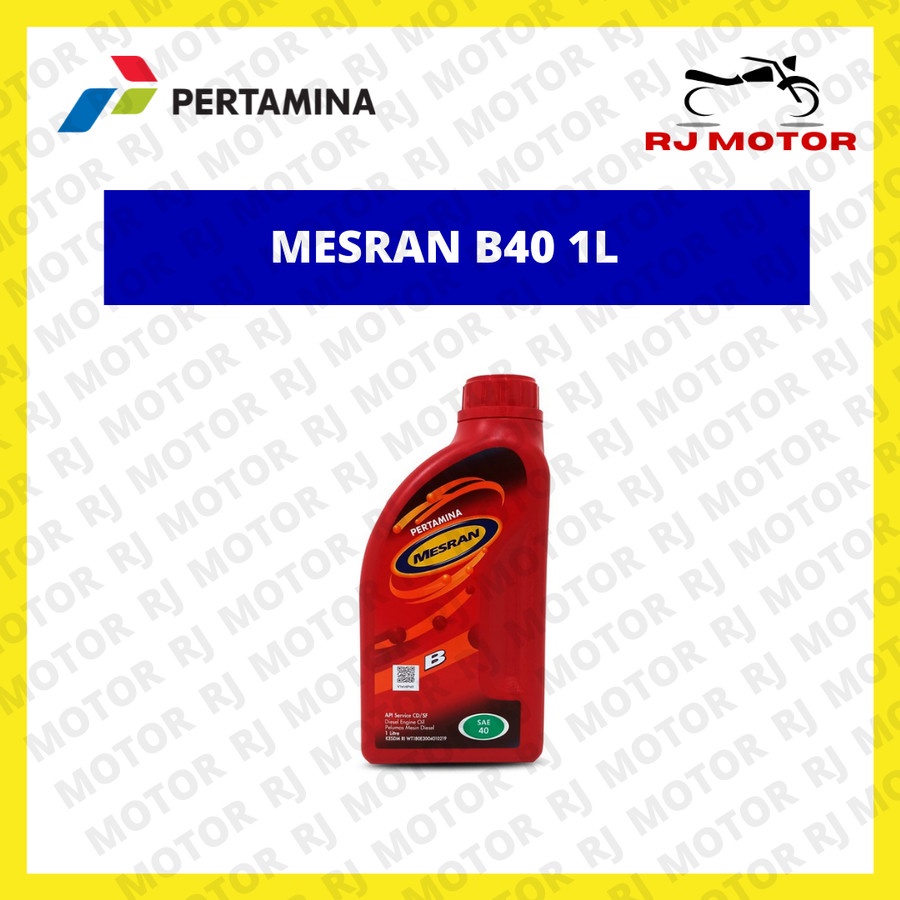 Jual OLI PERTAMINA MESRAN B40 1 LITER OLI MOTOR PERTAMINA ASLI | Shopee ...