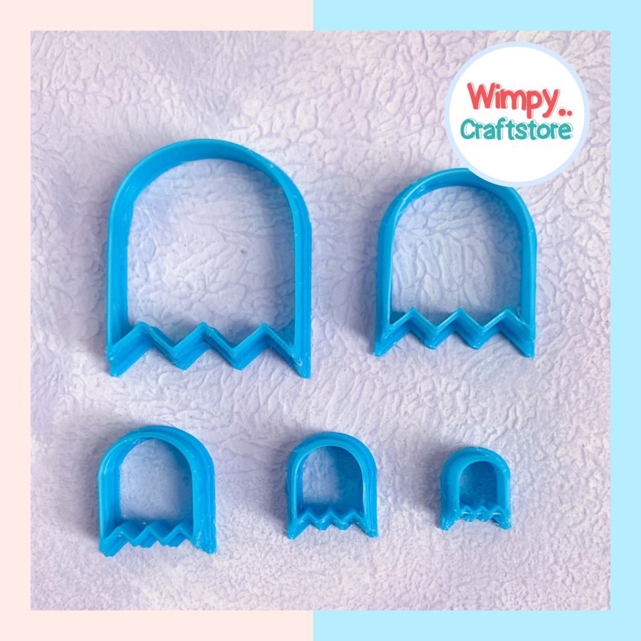 Jual Wimpy Cetakan Anting Clay Cutter Pacman B Cookie Cutter Fondant ...