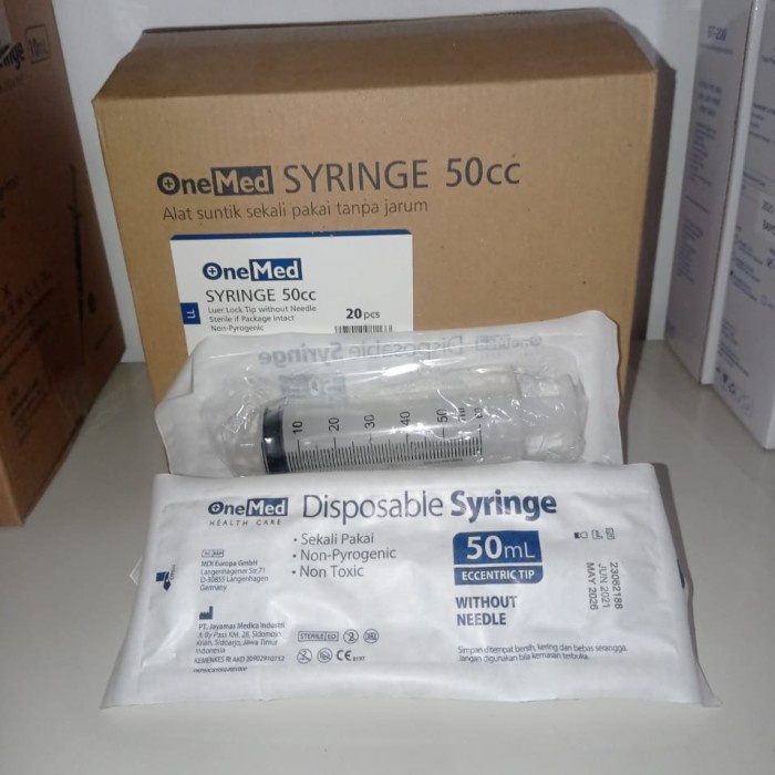 Jual Spuit / syringe 50cc / ml onemed | Shopee Indonesia