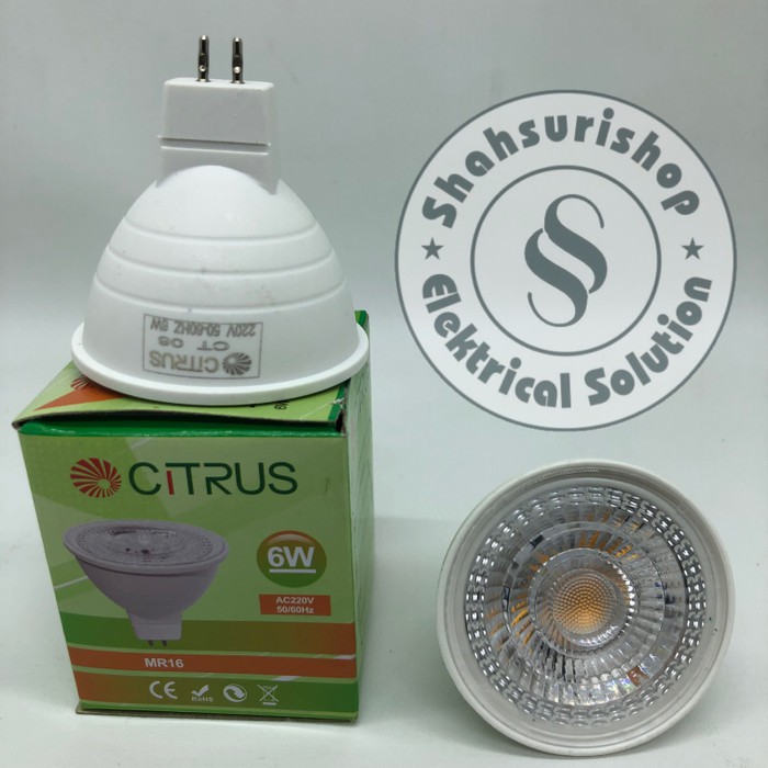 Jual Citrus Lampu LED MR16 6W CDL 220V AC LED Halogen Fitting Tusuk ...