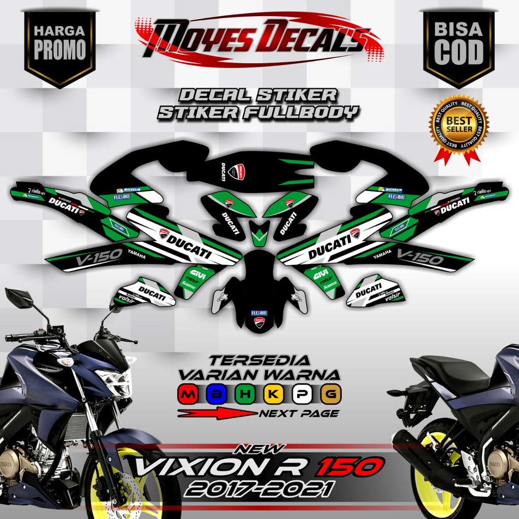 Jual Decal stiker all new vixion r - decal stiker full body all new ...