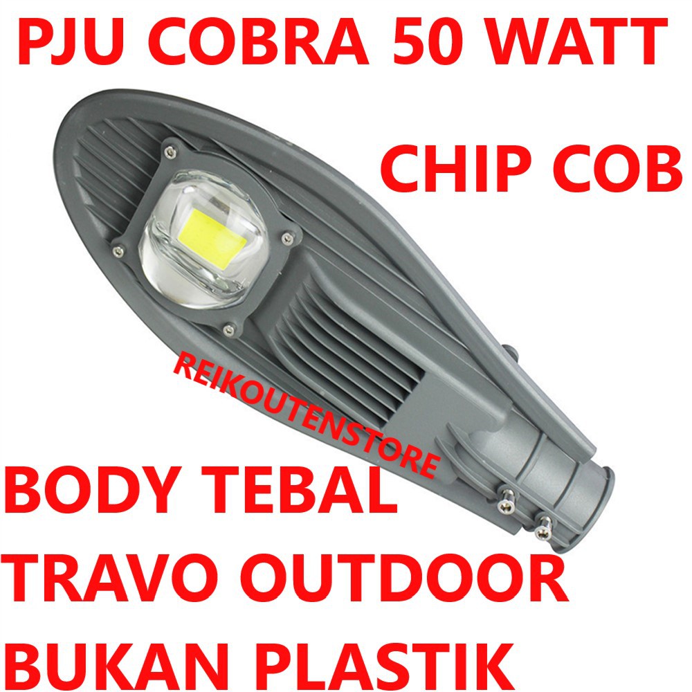 Jual Pju Cobra 50 Watt Lampu Jalan Led 50w Cob 220v 1 Mata Outdoor Ip65
