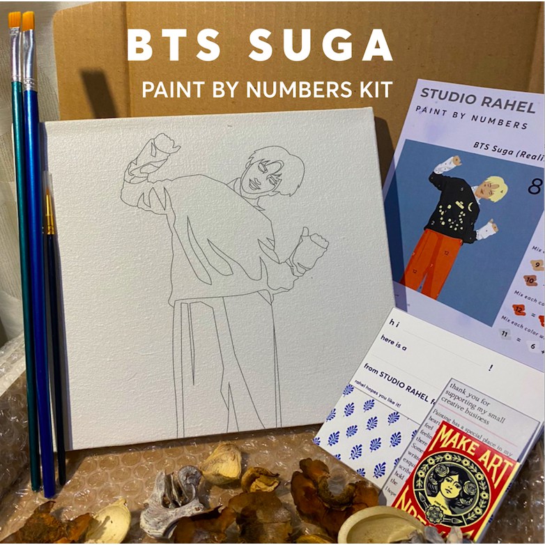 Jual BTS SUGA MIN YOON-GI PAINT BY NUMBER KIT KADO ULTAH WISUDA ...