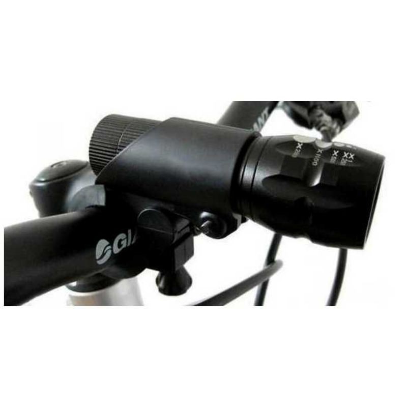 Jual Holder Senter Sepeda Bracket Clamp Lampu Senter Police Mounting ...