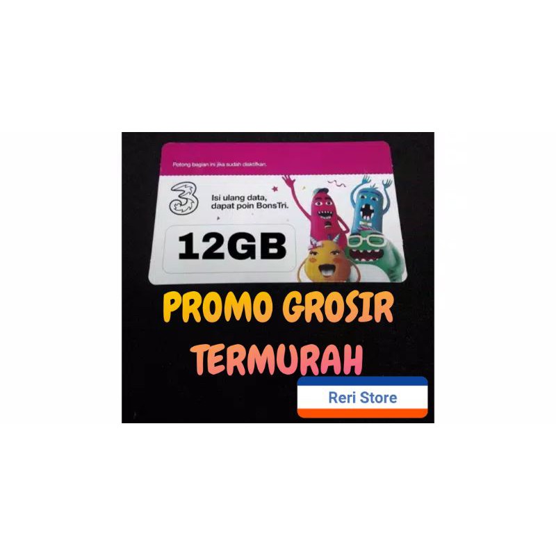Jual TRI HAPPY KUOTA 12GB 30 HARI | Shopee Indonesia