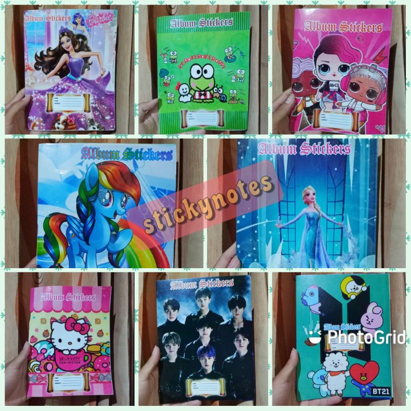 Jual album stiker album koleksi gambar stiker album pembatas buku ...