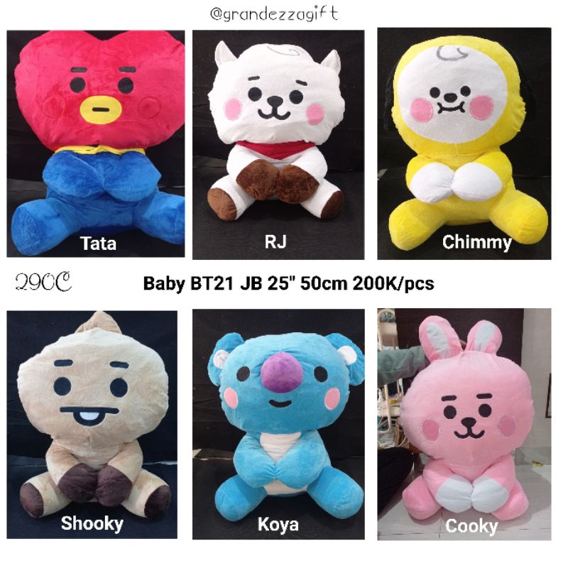 Jual BONEKA KARAKTER KPOP BTS BT21 JUMBO 50 CM | Shopee Indonesia