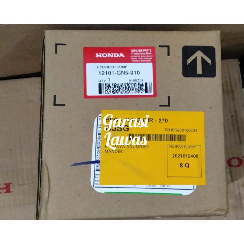 Jual 12101-GN5-910 Blok Cylinder comp original AHM Honda astrea Prima ...