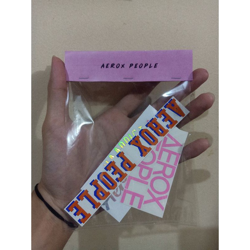 Jual Aerox People Sticker Pack First Anniversary Edition | Shopee Indonesia