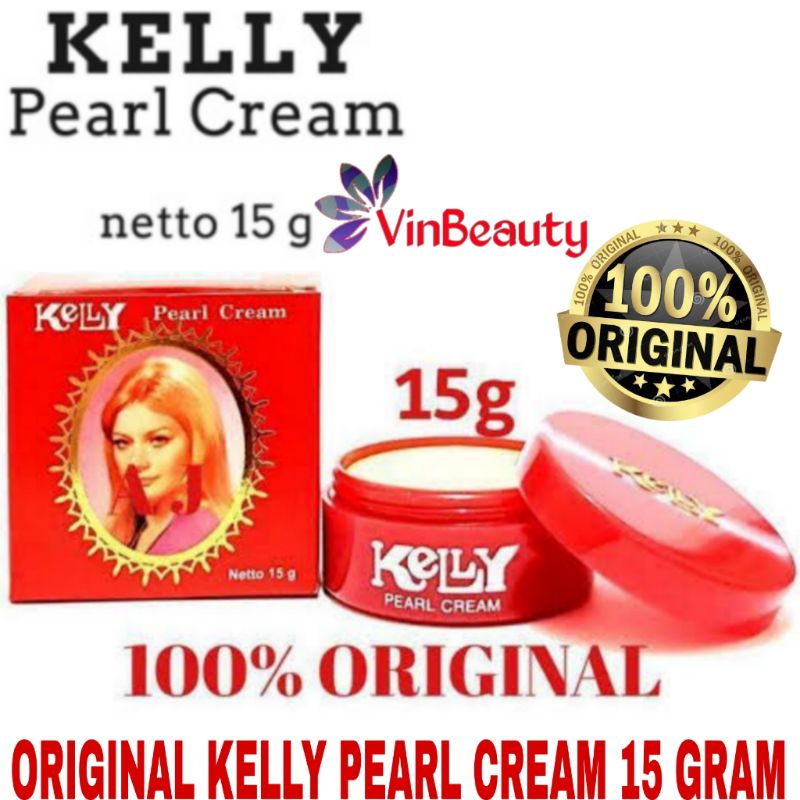 Jual ORIGINAL KELLY PEARL CREAM 15 GRAM / KRIM WAJAH KELLY WHITENING ...