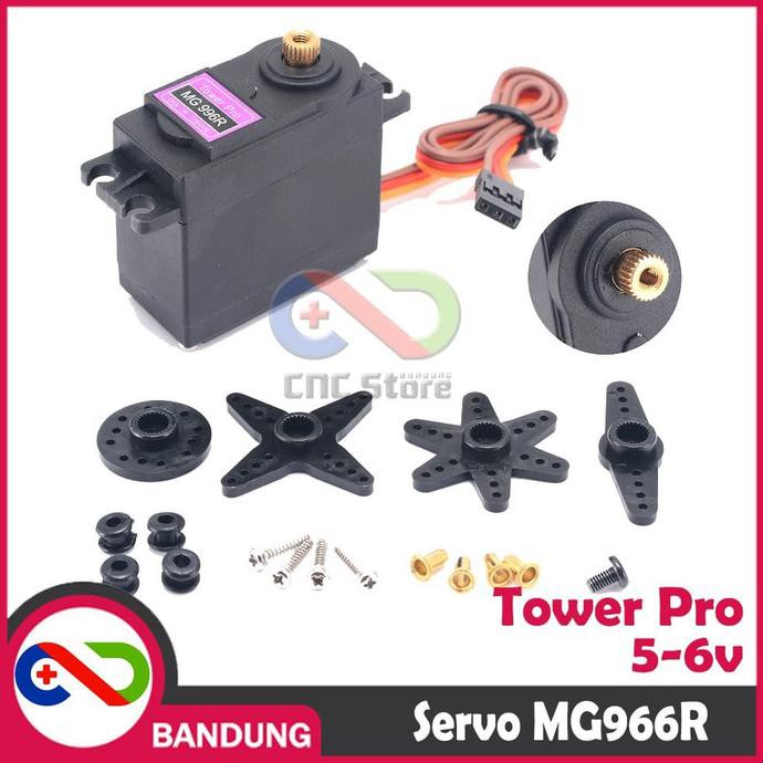 Jual CNC TOWERPRO MOTOR SERVO MG996R MG996 METAL GEAR UPGRADE MG995 ...