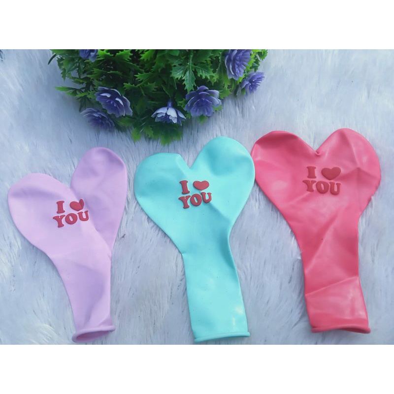 Jual (BALON MODEL LOVE/ POLOS)(HARGA/1PCS) | Shopee Indonesia