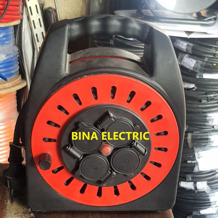 Jual Kabel Roll / Kabel Roll Kaiser Biltema 20M 4 Lubang Stopkontak ...