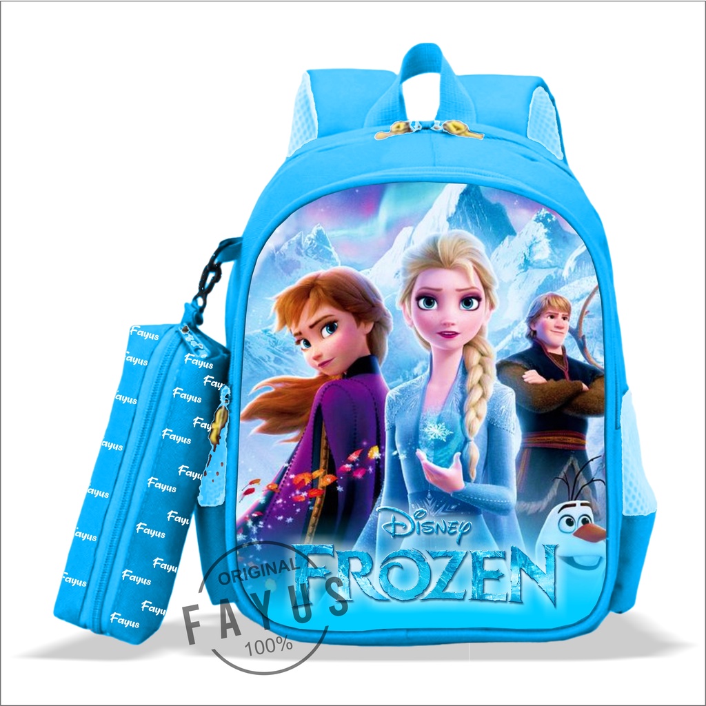 Jual Tas Sekolah Anak Ransel Anak Sekolah PAUD TK SD Karakter Frozen Terbaru 2024 Fayus Kids ...