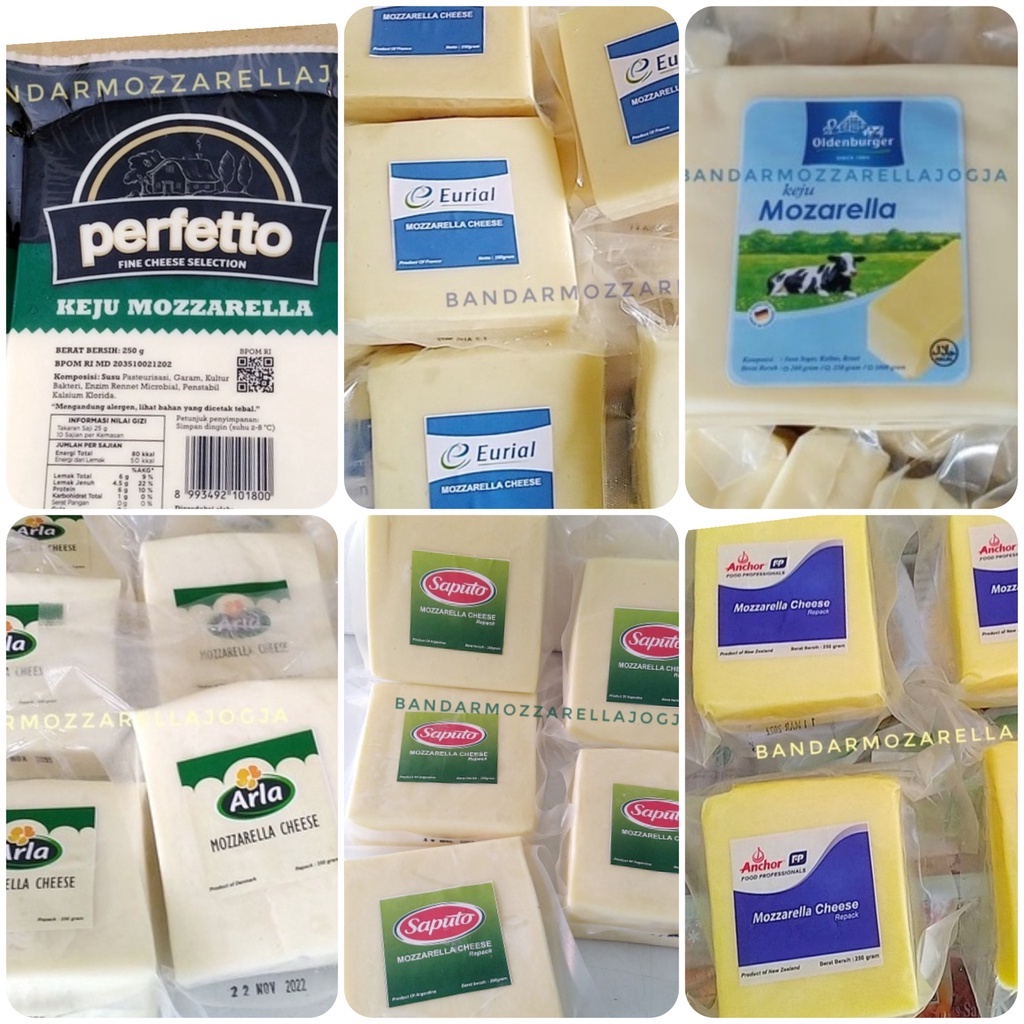 Jual Aneka Mozzarella 250gr Perfetto eurial olden anchor arla saputo ...