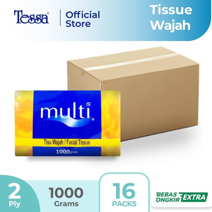 Jual Kemasan Karton - Tessa Multi Facial Tissue 1000 gr - isi 16 pack ...