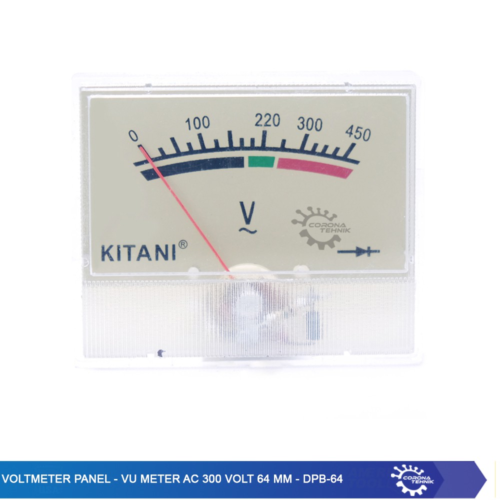 Jual DPB-64- Voltmeter Panel - VU Meter AC 300 Volt 64 mm | Shopee ...