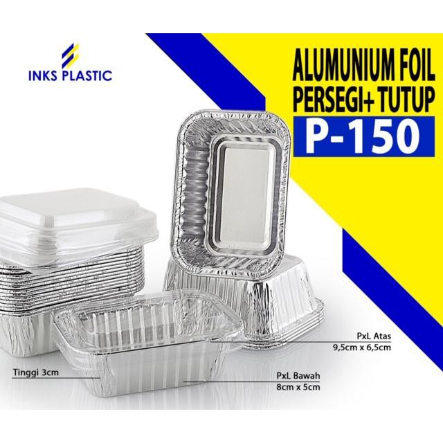 Jual ALUMUNIUM FOIL P 150 + TUTUP ( ISI 20 SET ) | Shopee Indonesia
