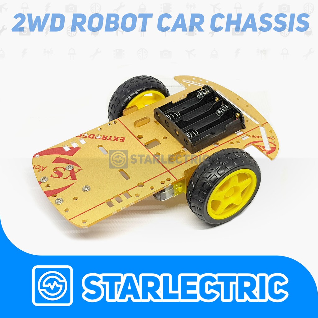 Jual Chasis Mobil Robot 2wd 2 wd Smart Car Chasis For Arduino | Shopee ...