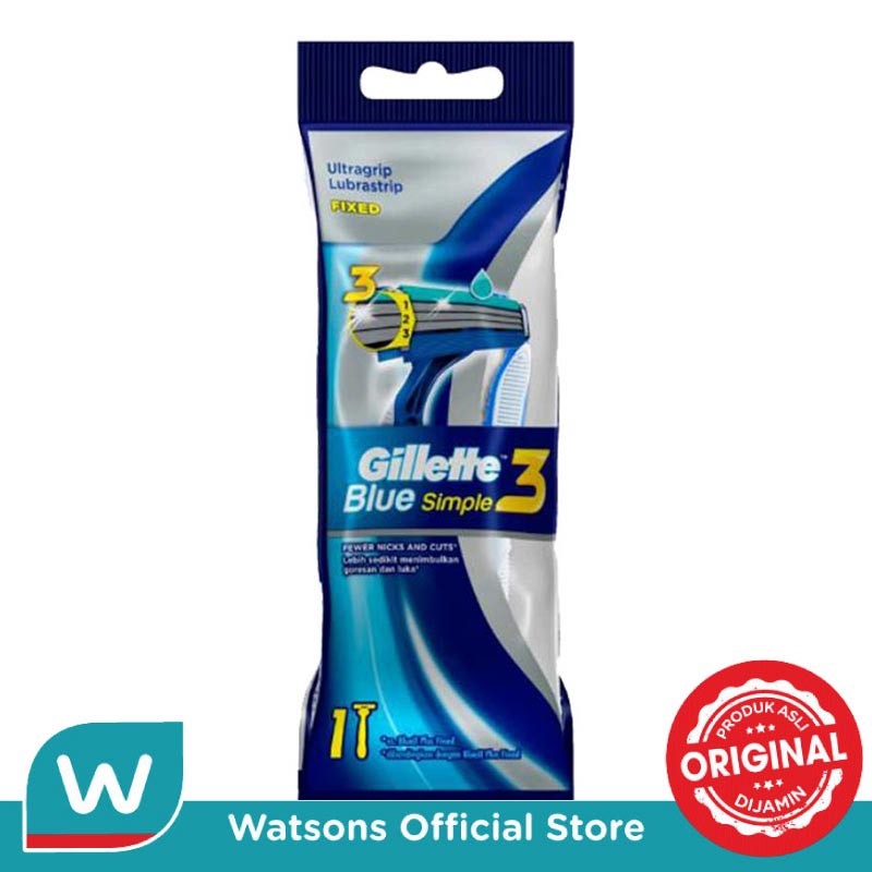 Jual Gillette Blue Simple 3 | Shopee Indonesia