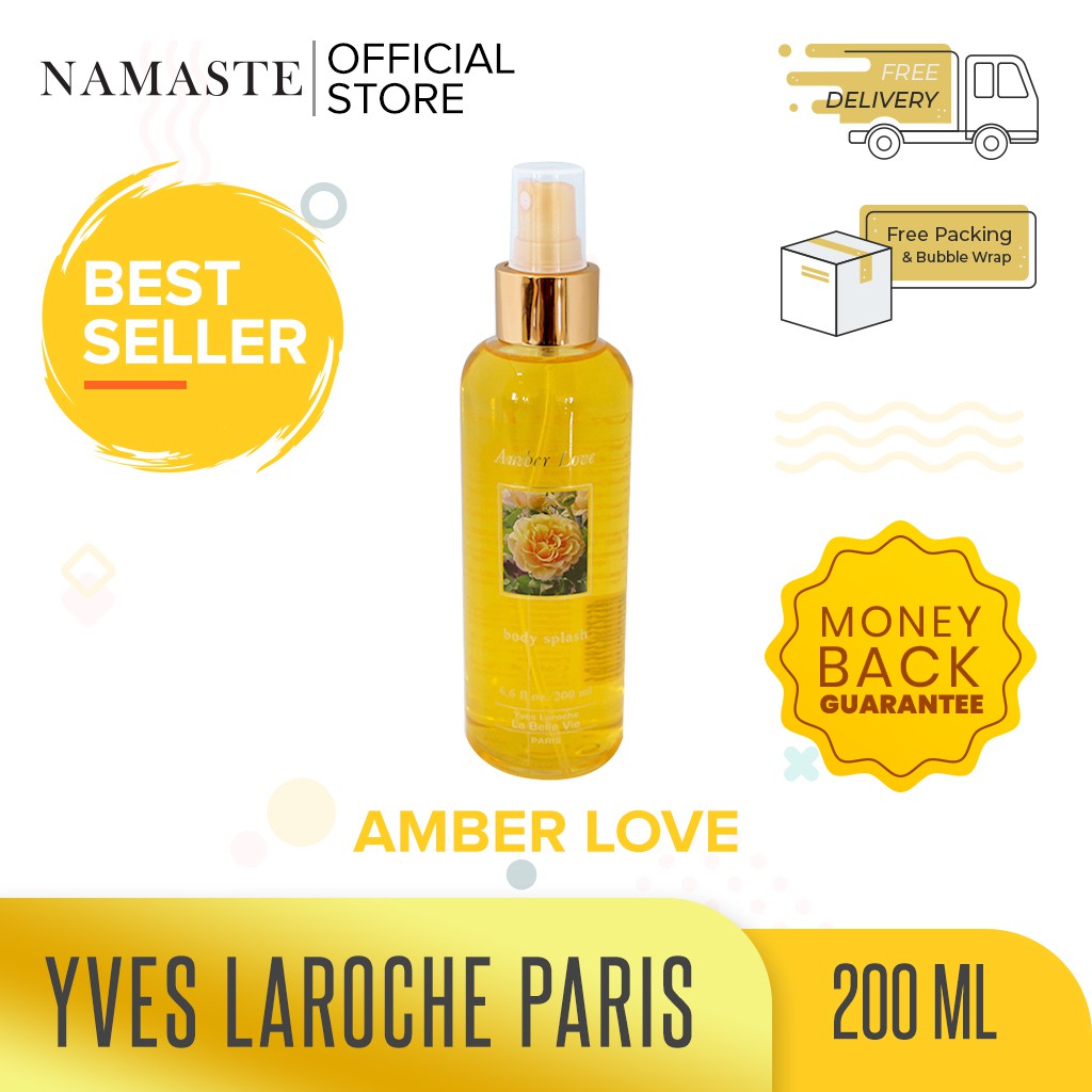 Jual Yves Laroche 200 ml - Amber Love Parfum Body Splash | Shopee Indonesia