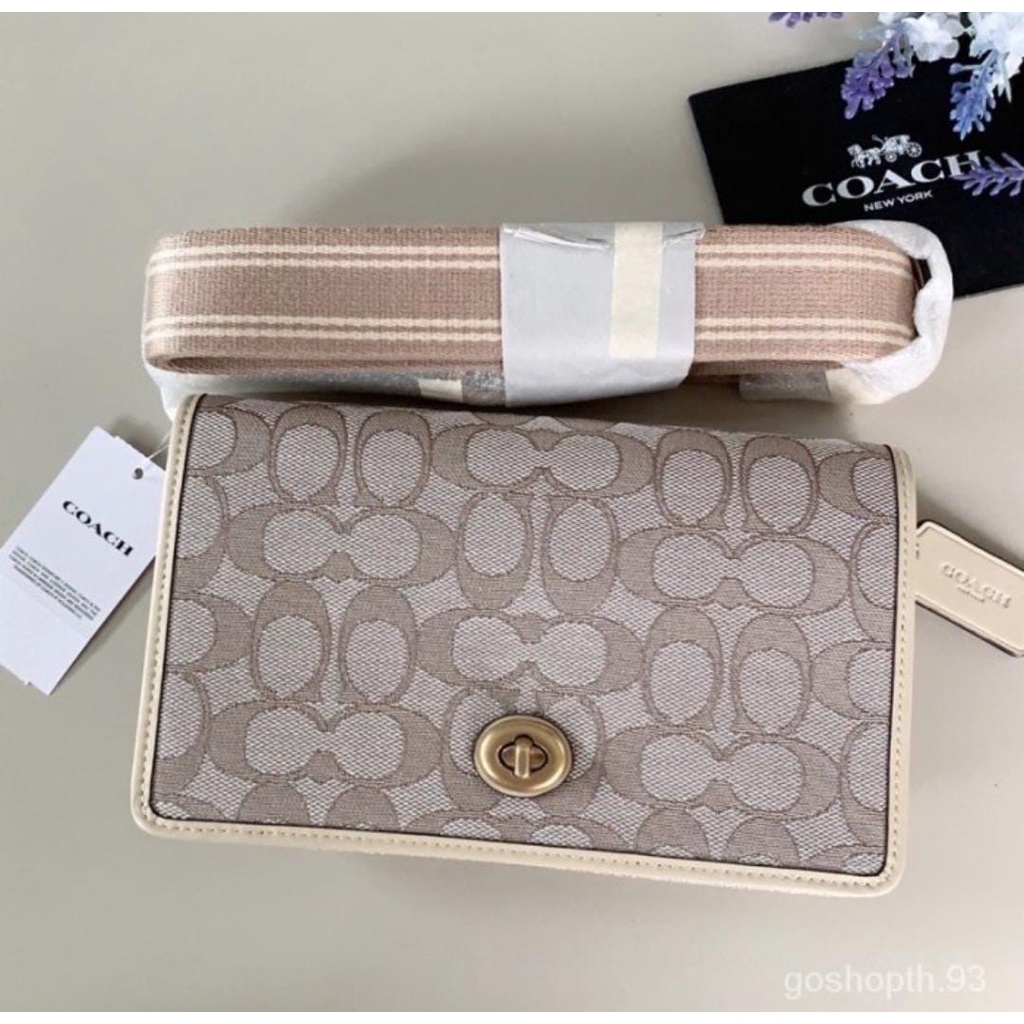 Jual Coach Hayden Foldover Crossbody Clutch In Signature Jacquard ...