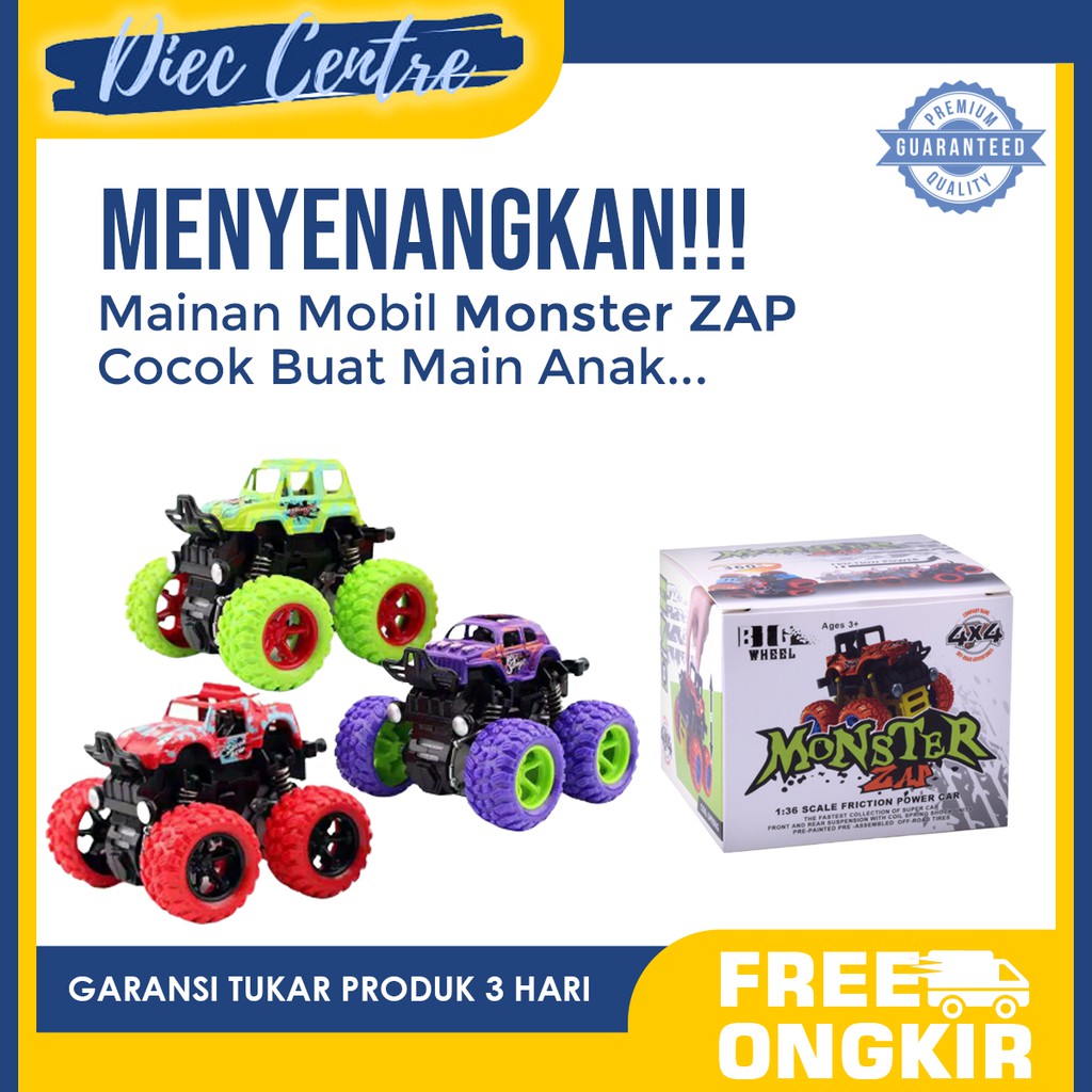 Jual Mainan Anak Mobil Mobilan Monster Zap Off Road Tarik Mundur ...