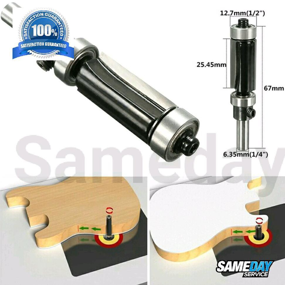 Jual TERLARIS !! Mata Profil Flush Trimmer Router Bits Double Bearing ...