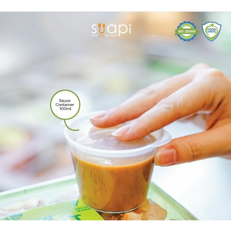 Jual Sauce Container Suapi 100 ML Isi 50 Pcs / Tempat Saos Sambal ...
